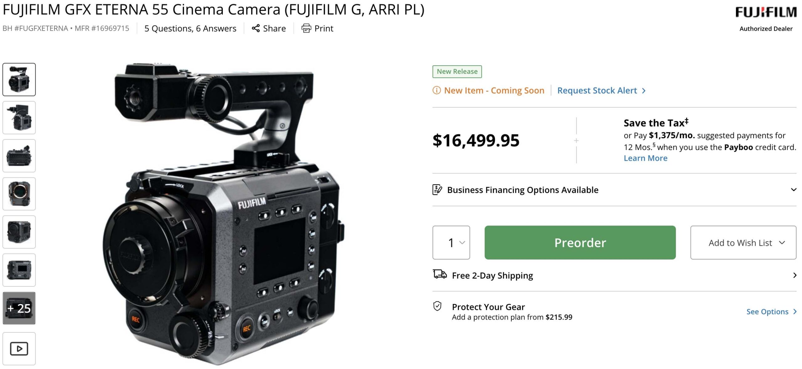 Fujifilm GFX ETERNA 55 and GF32-90mm Preorders Started - Fuji Addict