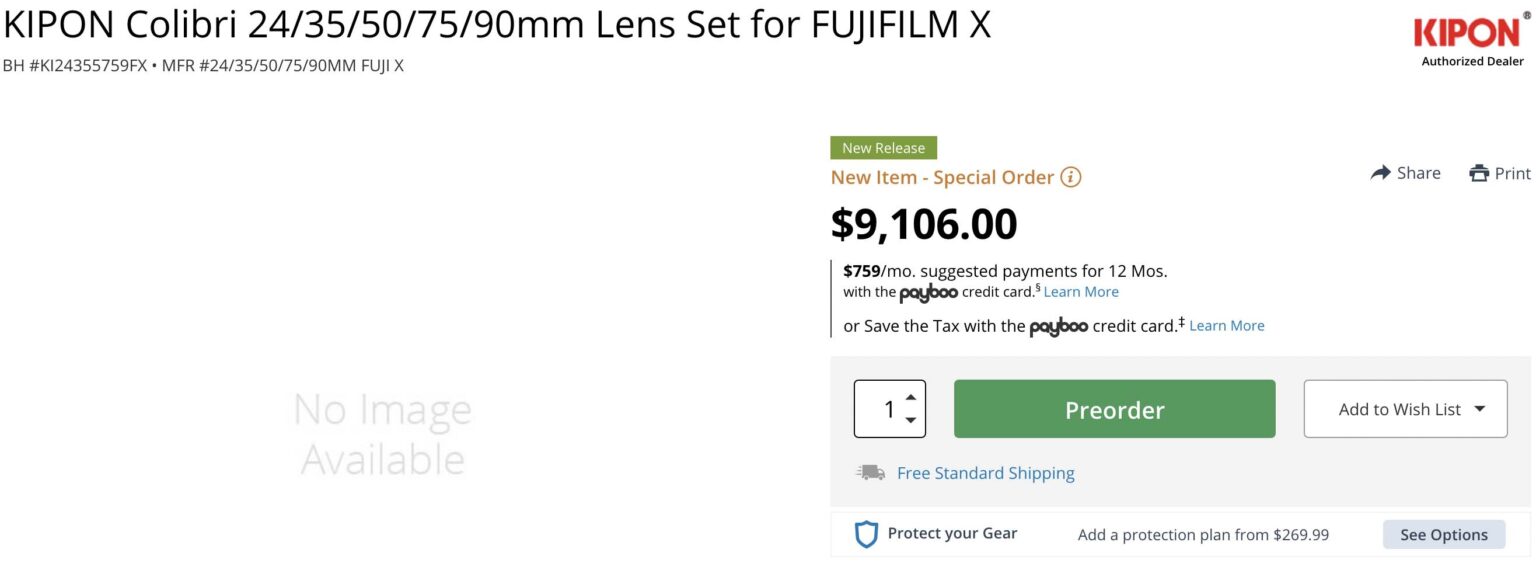 New Kipon Colibri Cine Lenses - Fuji Addict
