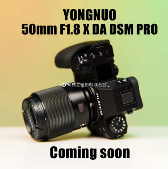 Yongnuo YN50mm f/1.8 X DA DSM PRO Teaser and 2023 Yongnuo Lineup Teased ...