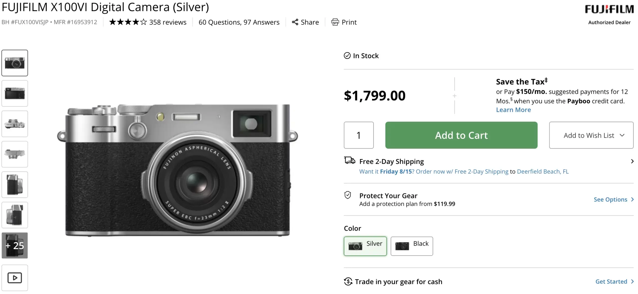Fujifilm X100VI In Stock - Fuji Addict